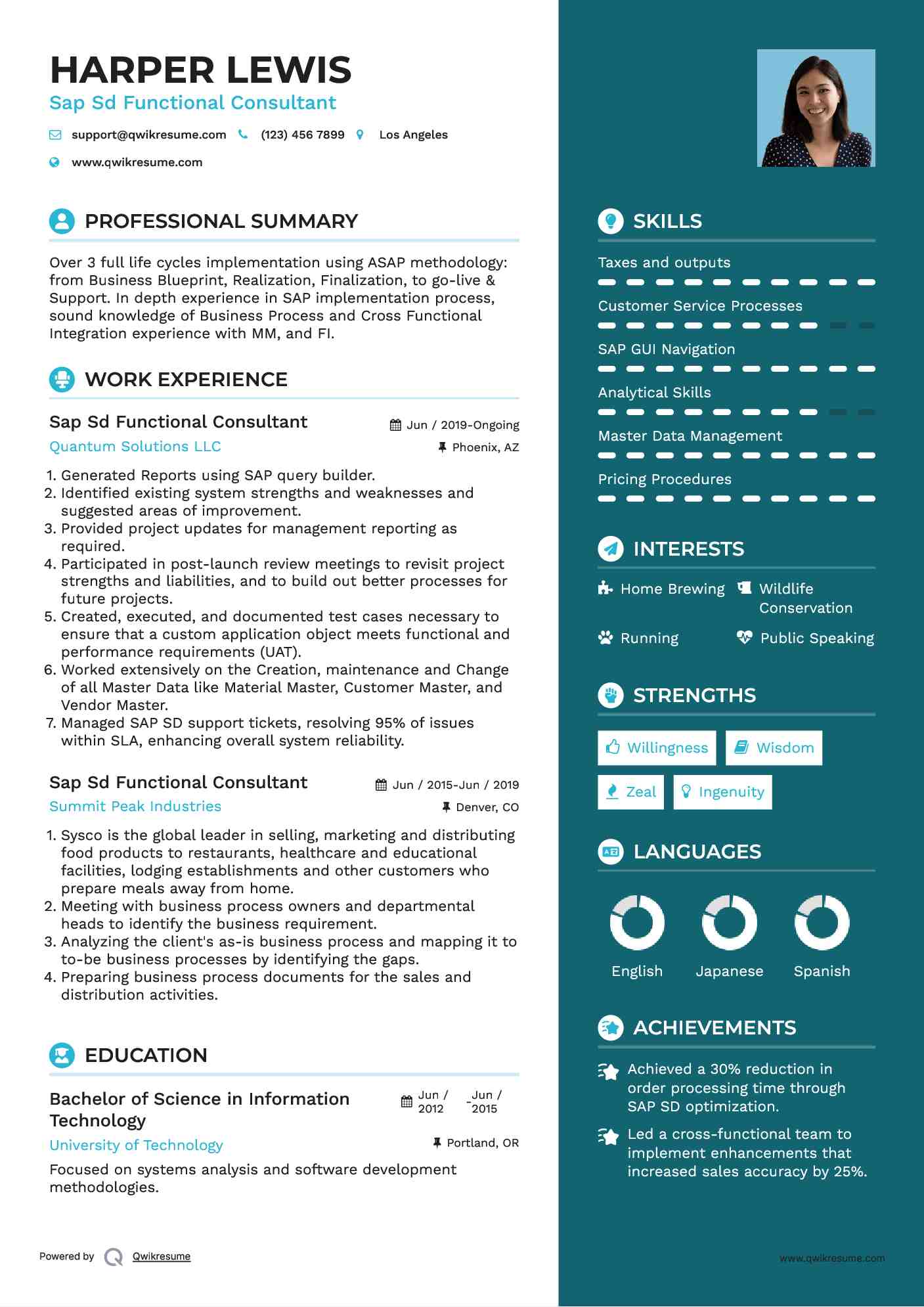 Kokain Er s t s Vas t llom s How To Write In Cv Sap Knowedleges 