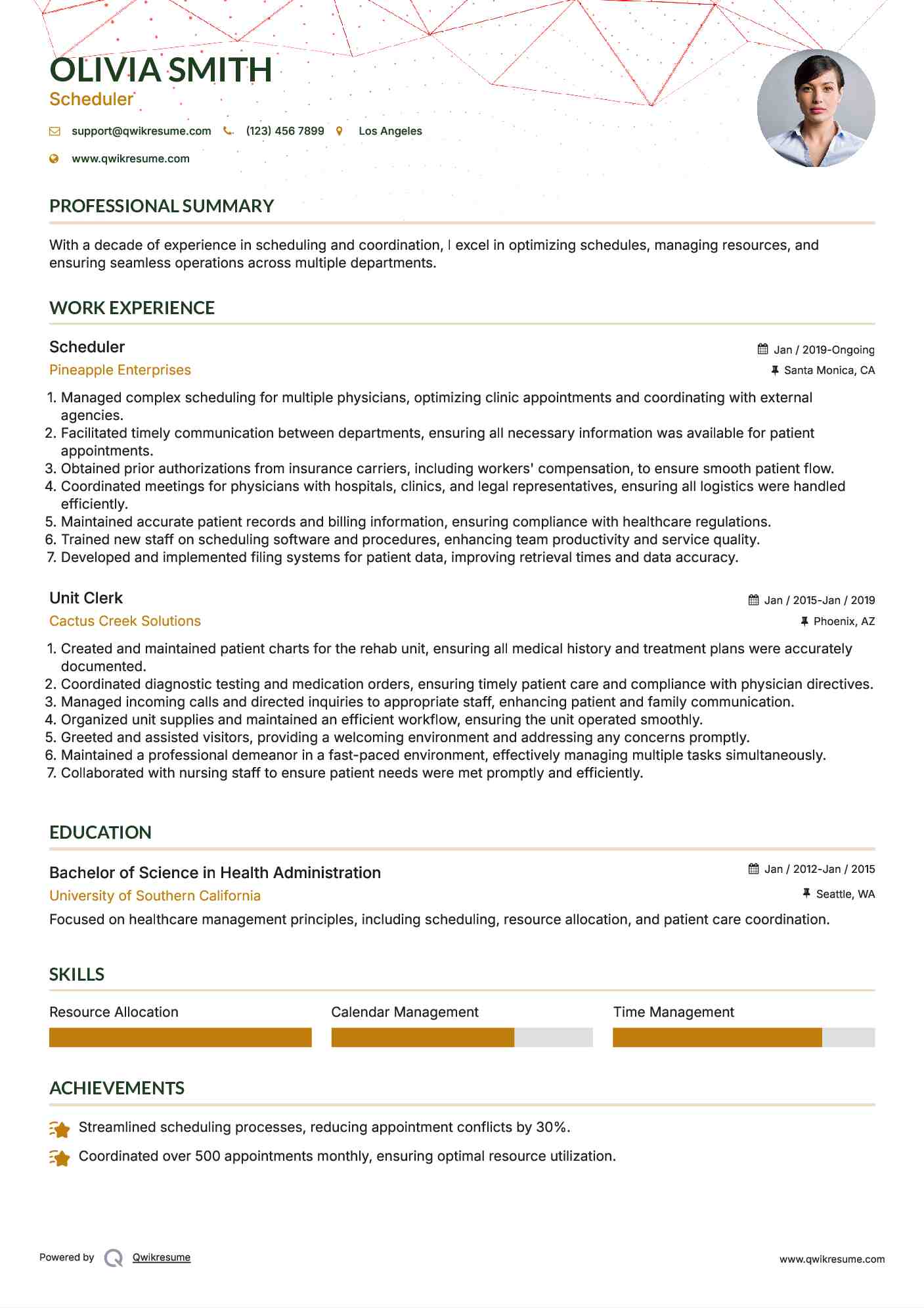 10+ Scheduler Resume Samples & Templates For 2025