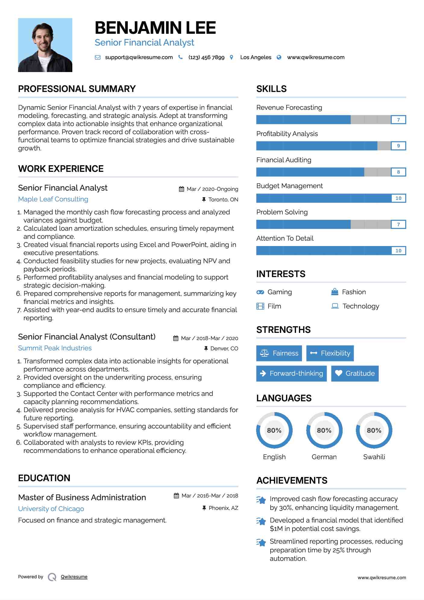 Senior Financial Analyst Resume Samples QwikResume Senior Financial Analyst Resume Samples QwikResume