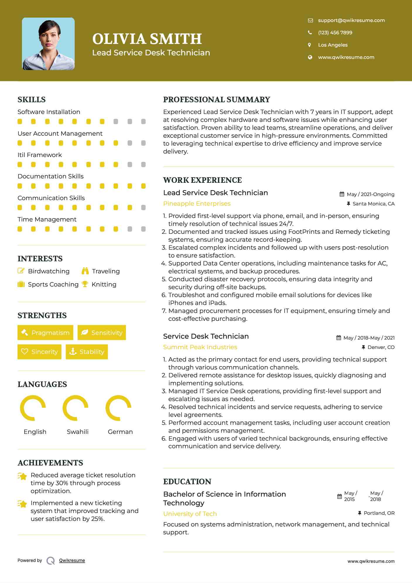  Help Desk Technician Job Description It Support Cover Letter Sample 
