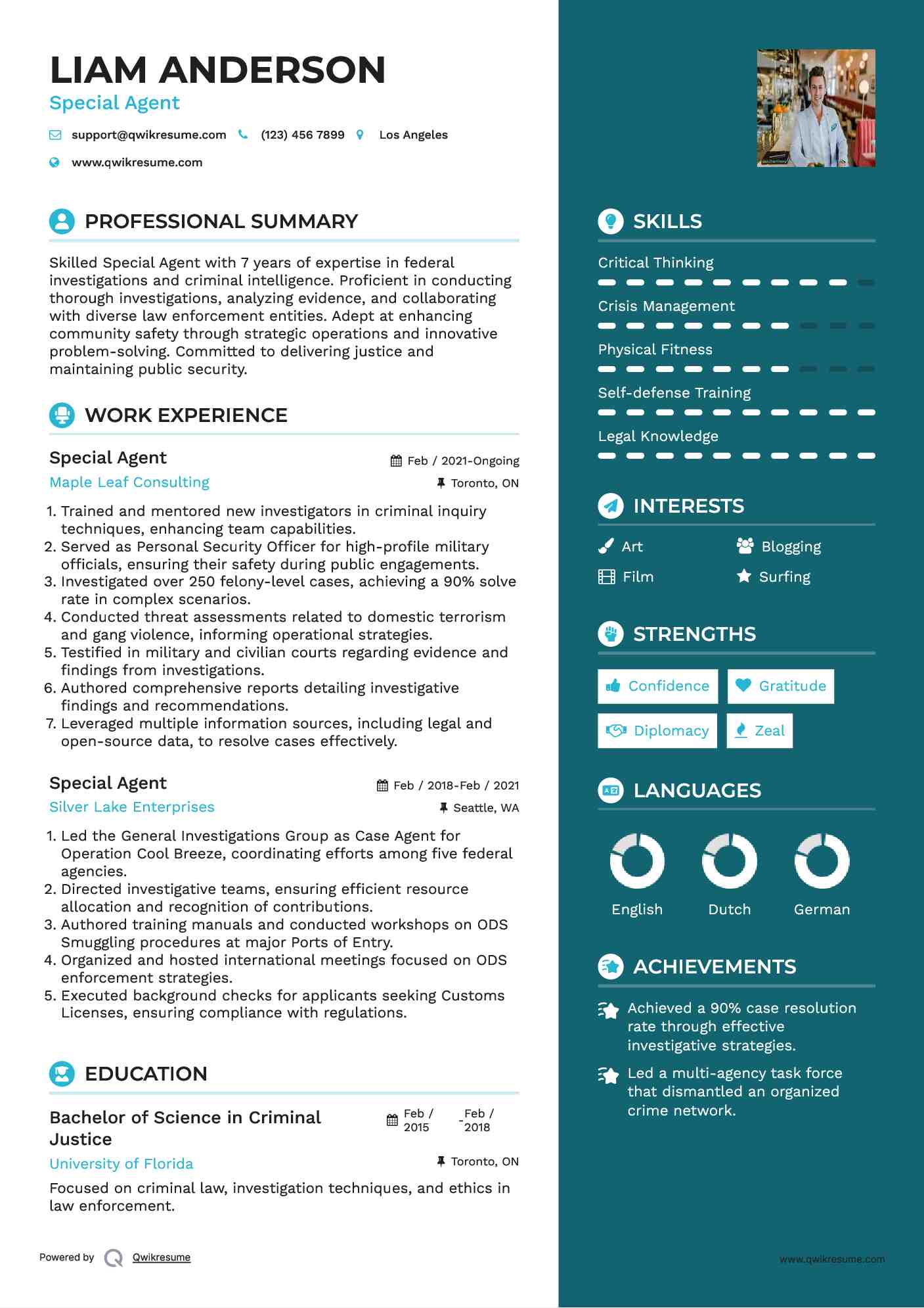 Fbi Agent Resume