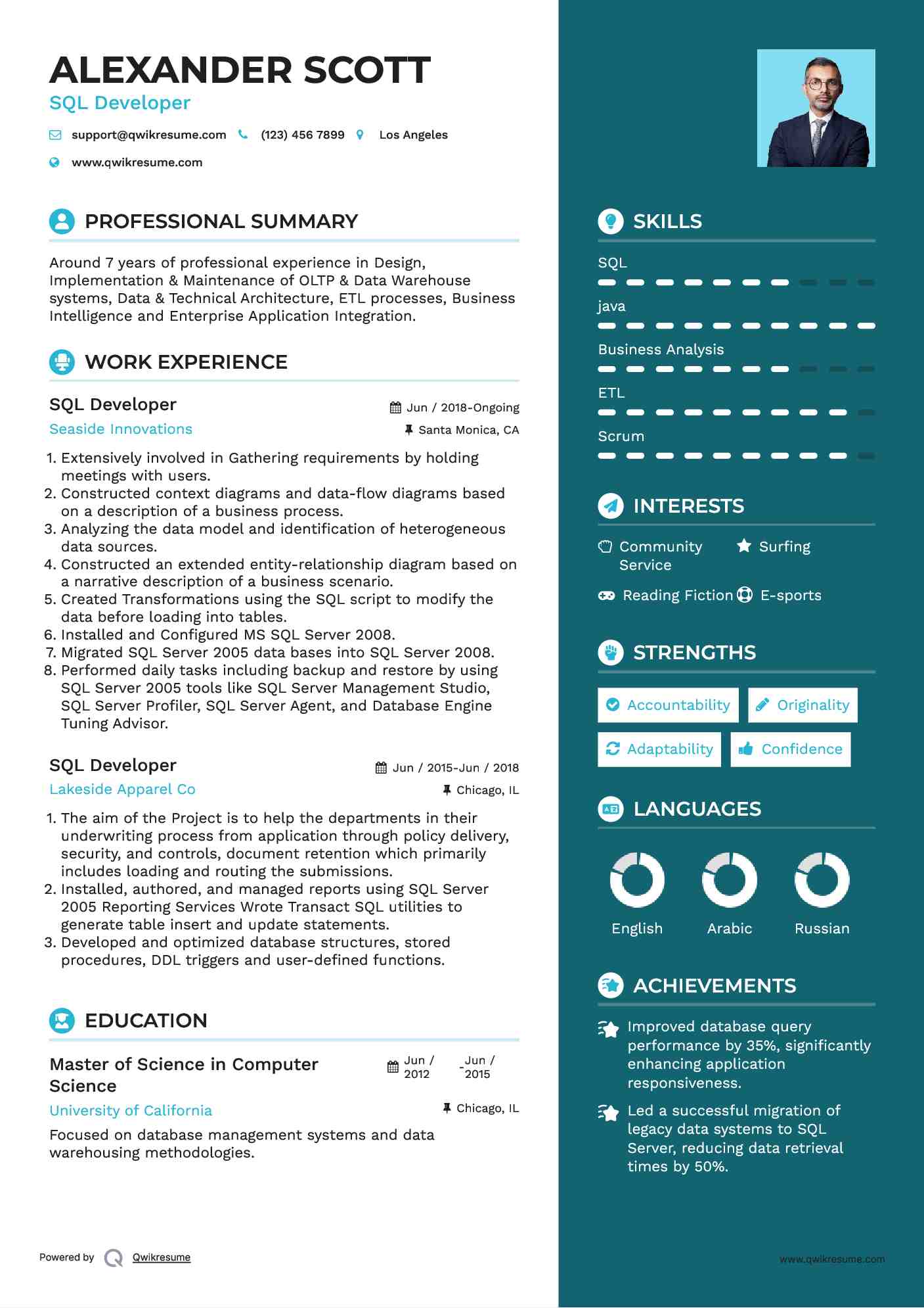 Sql Developer Resume 2 Years Experience BridgetteDodd Blog