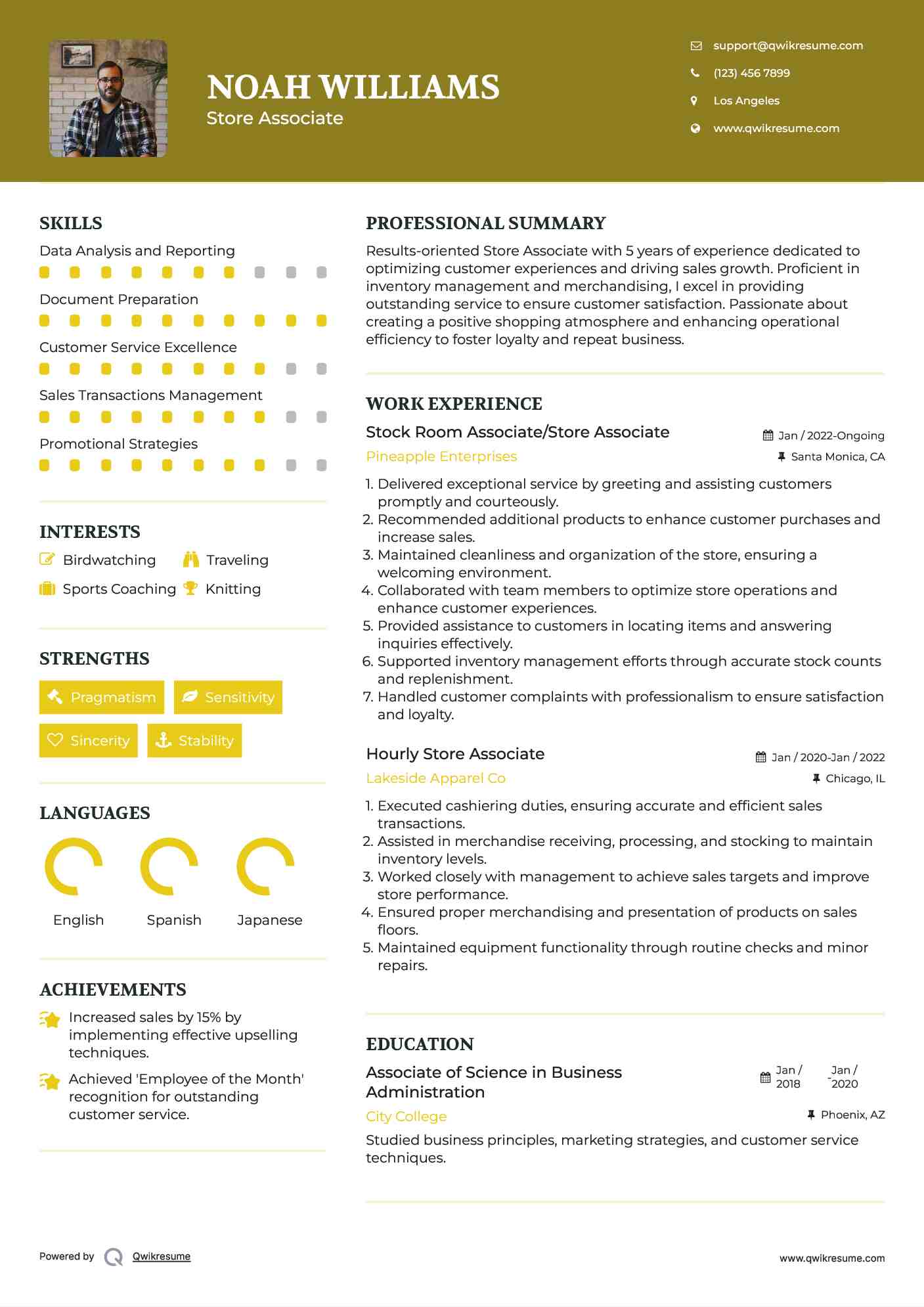 10+ Store Associate Resume Samples & Templates For 2025