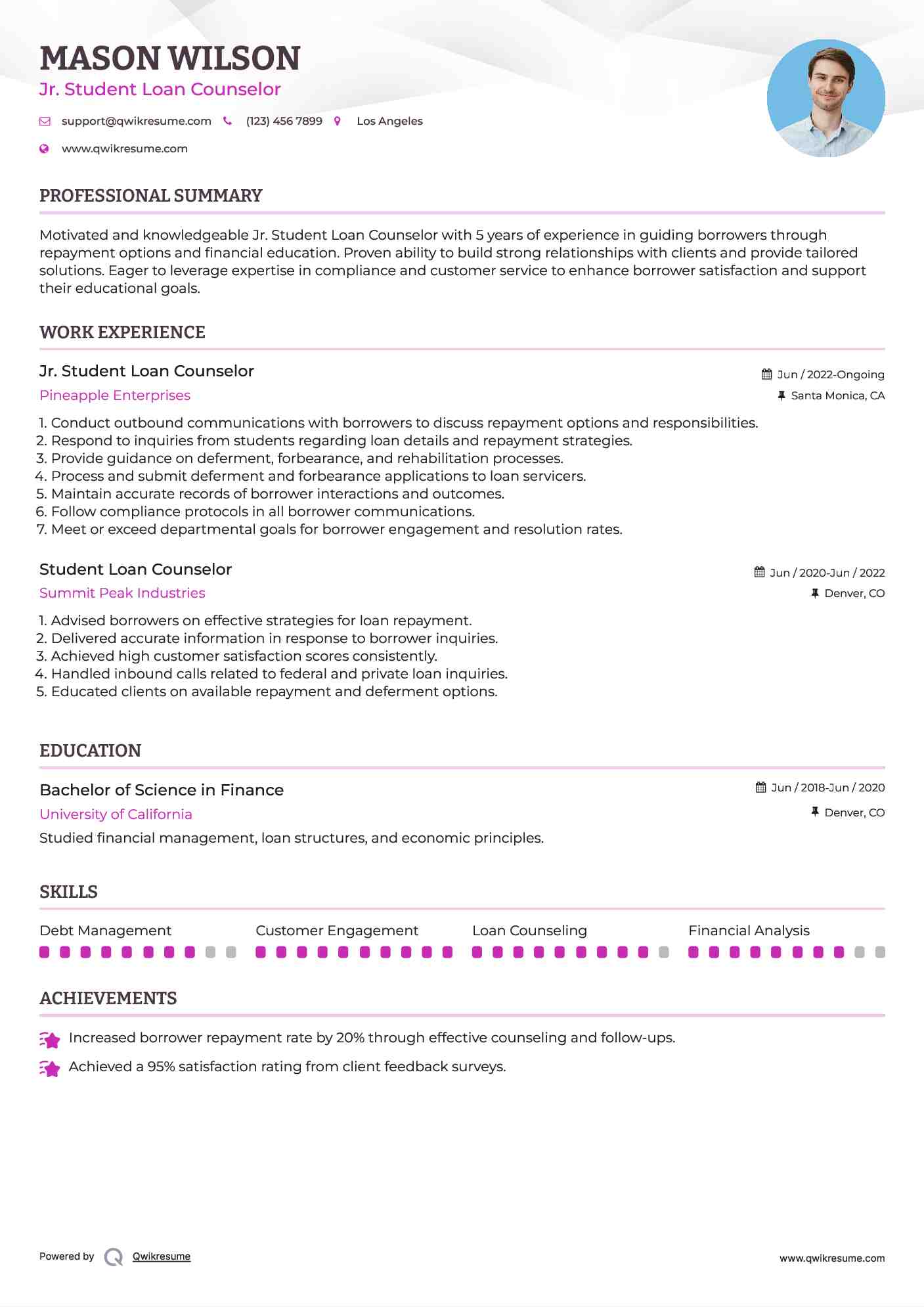 Student Loan Counselor Resume Samples QwikResume student-loan-counselor-resume-samples-qwikresume