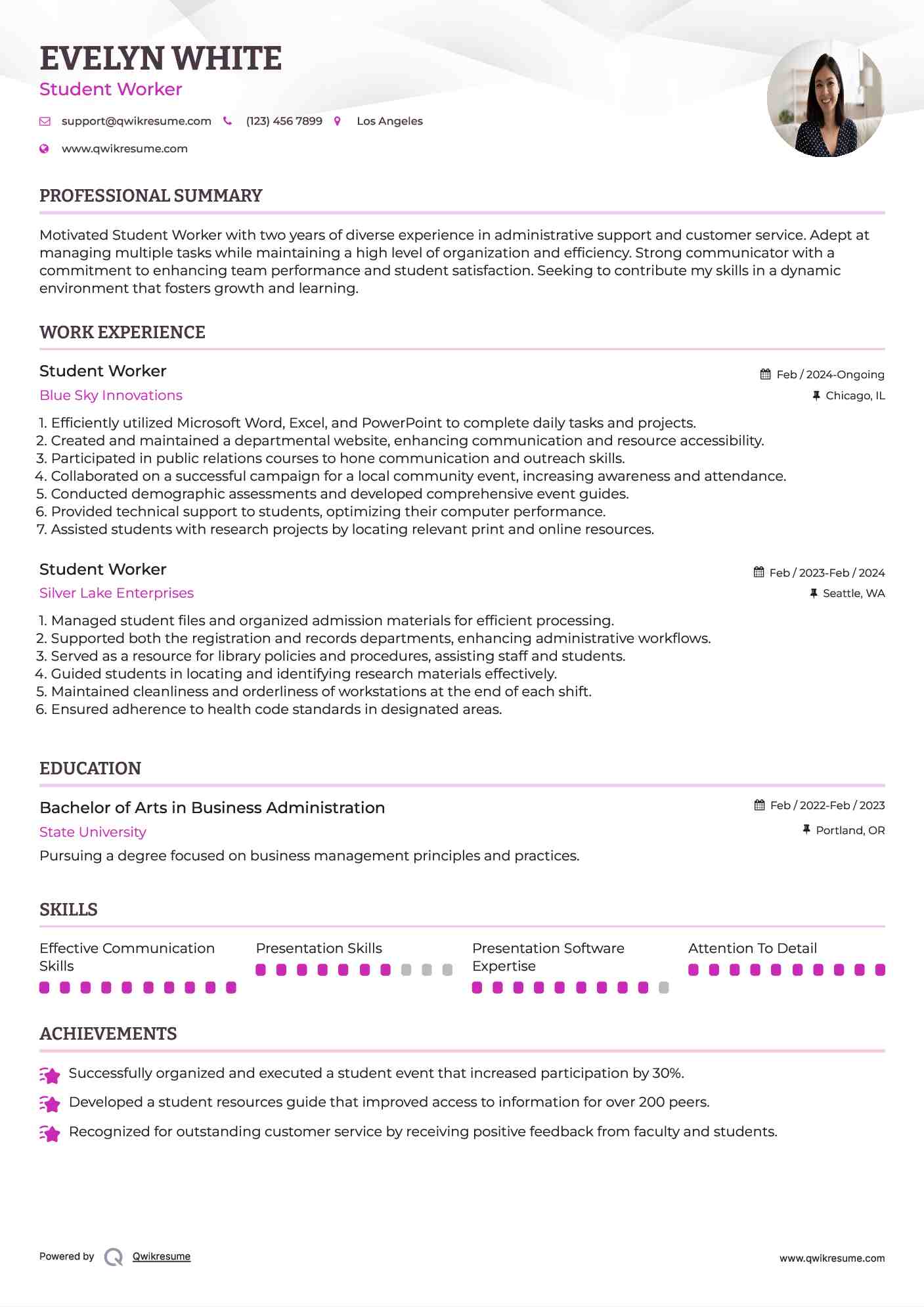 Working Student Resume Free 10 Sample High School Cv Templates In Ms