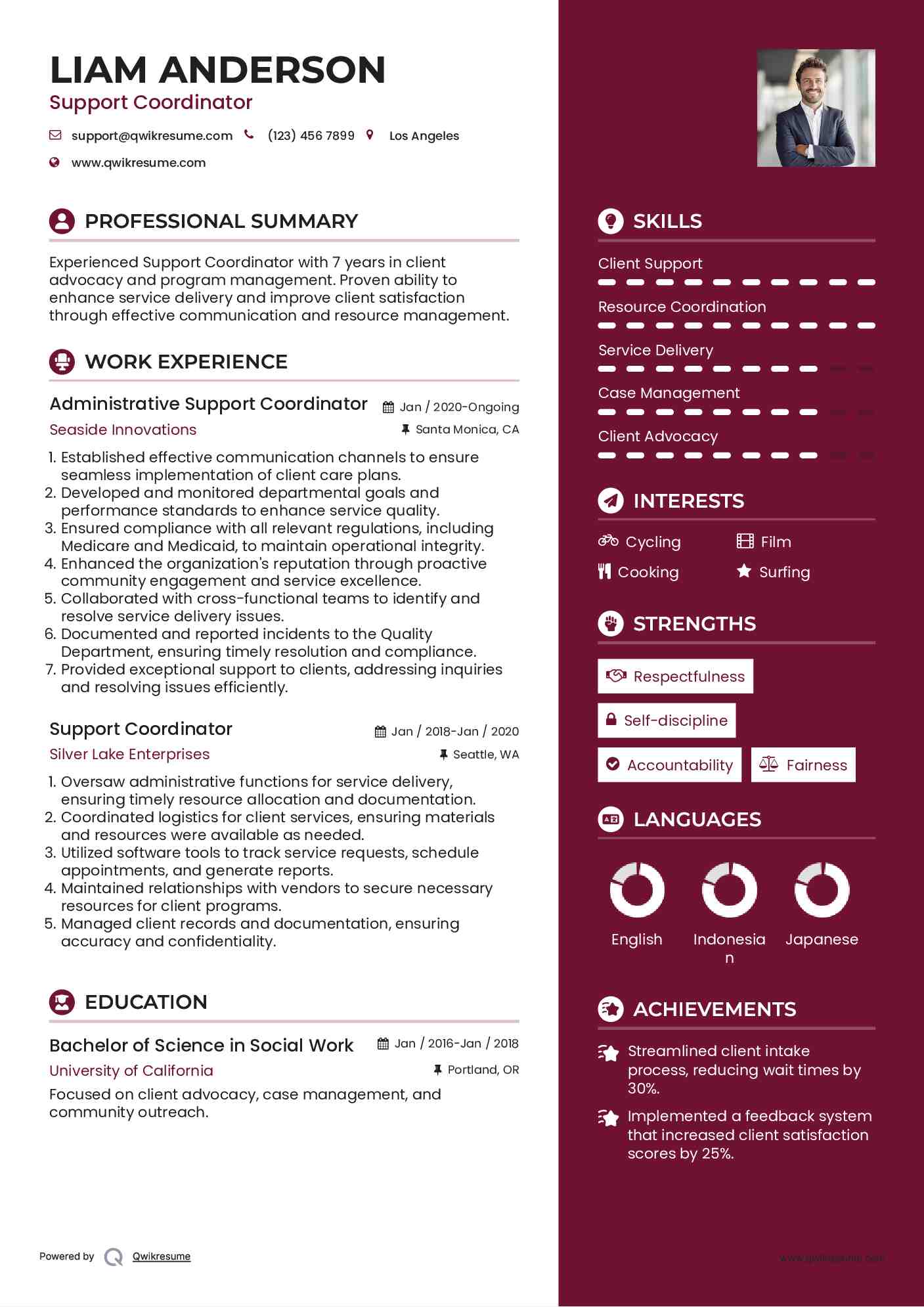 Support Coordinator Resume Samples QwikResume Support Coordinator Resume Samples QwikResume