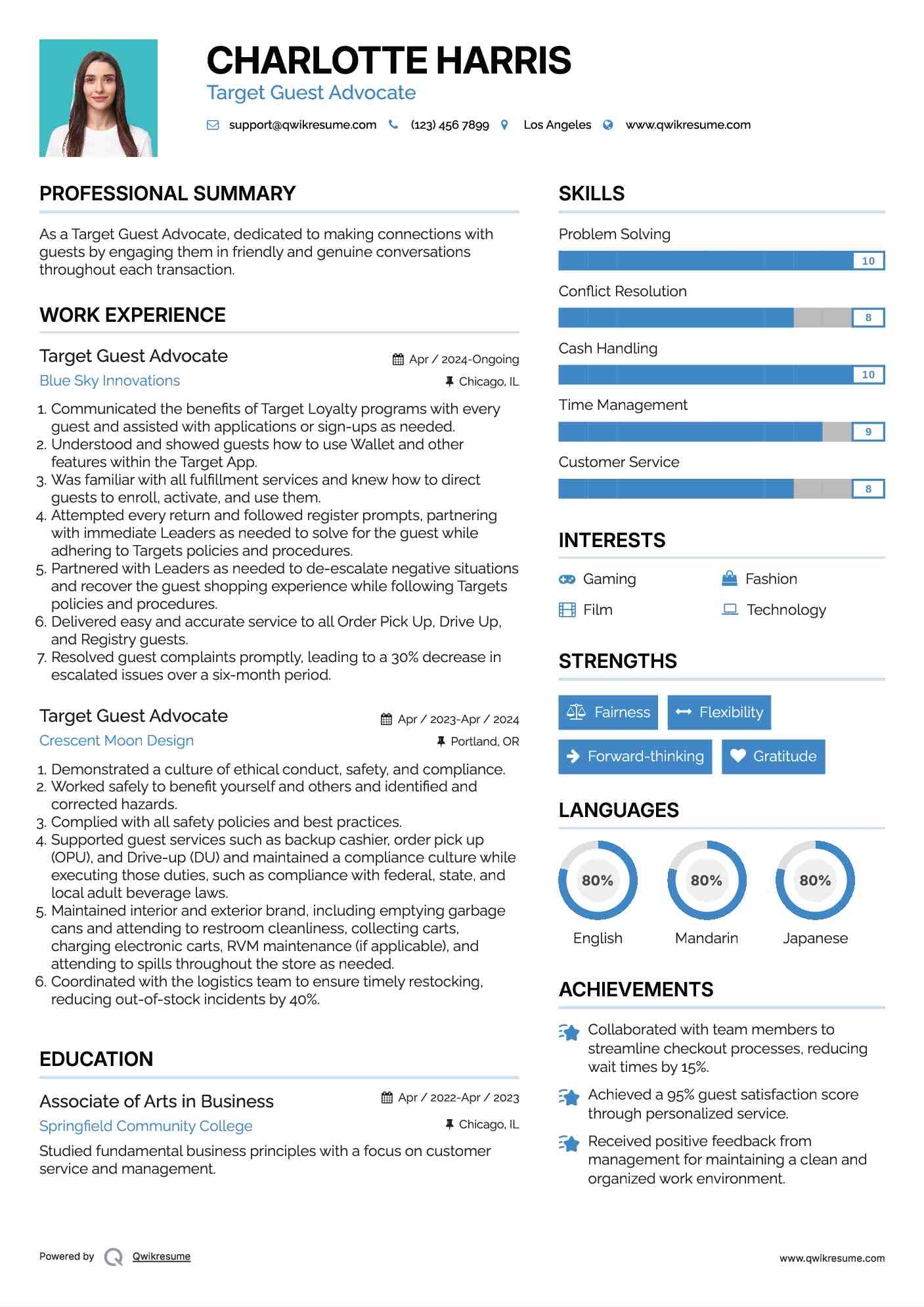 10+ Target Guest Advocate Resume Samples & Templates for 2025