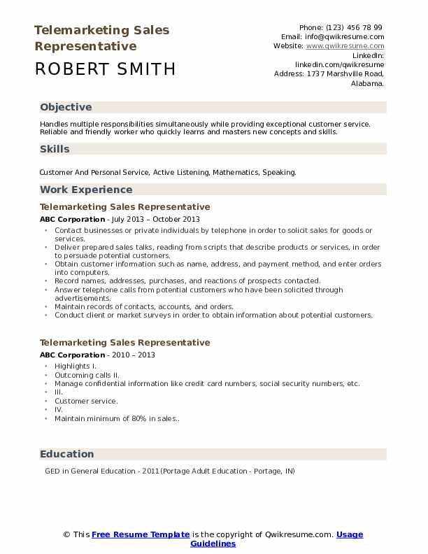 Sales Representative Cv Sample Pdf Sales Representative Resume 