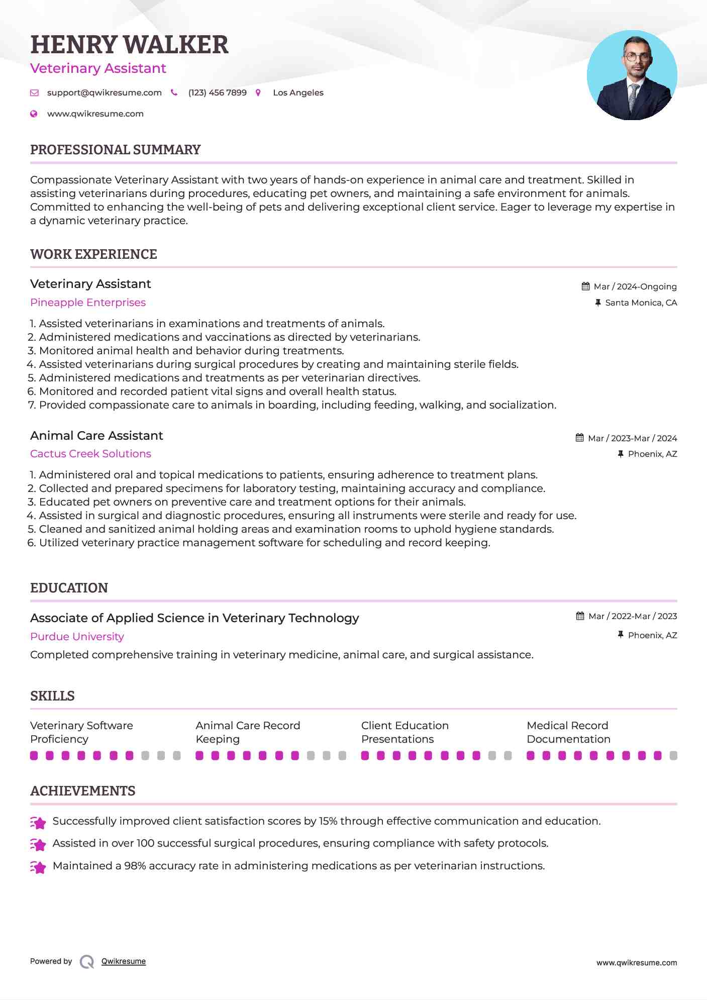 Veterinary Assistant Job Description Resume Veterinary Assistant 