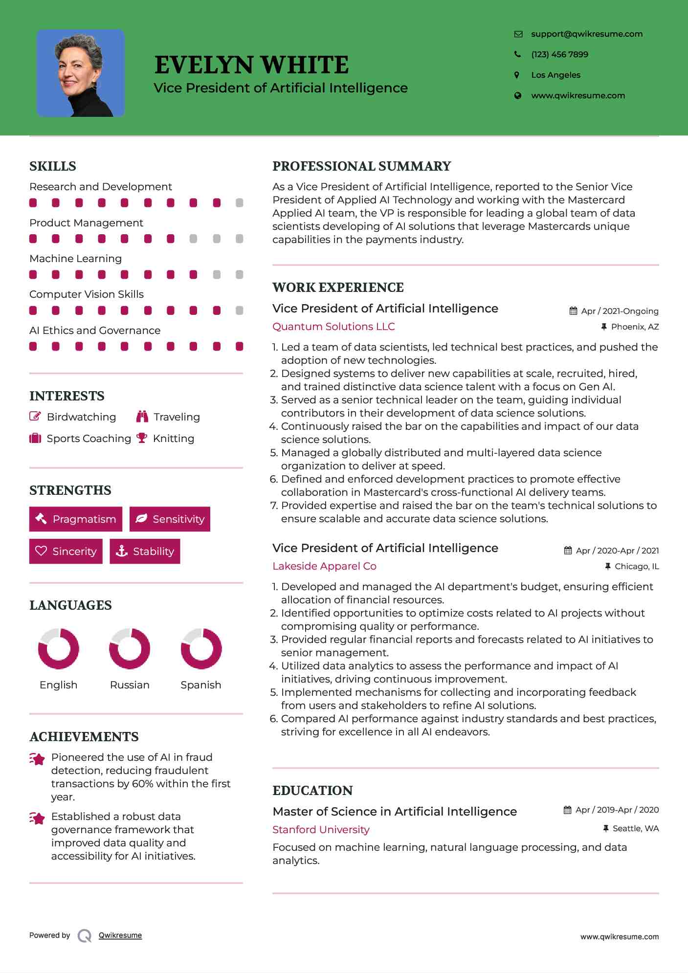10+ Vice President of Artificial Intelligence Resume Samples ... 10+ Vice President of Artificial Intelligence Resume Samples ...