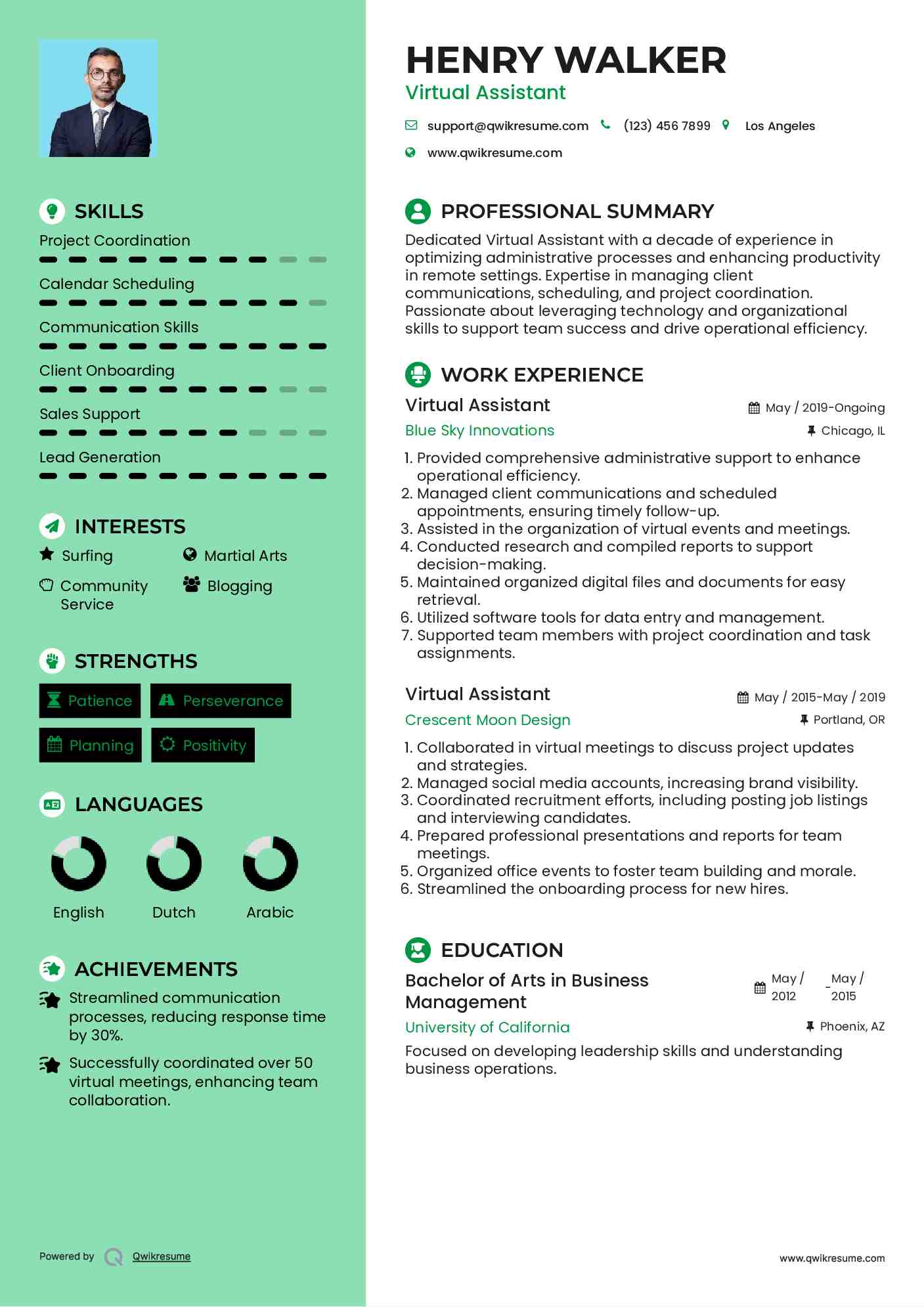 Sample Resume Virtual Assistant Susamiakanea