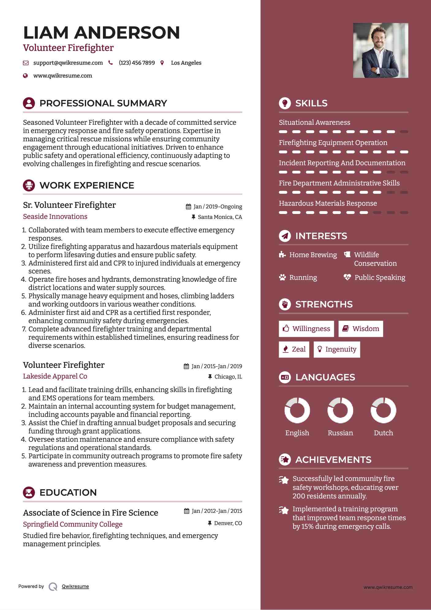 First Time Firefighter Resume Printable Job Resume First Time Job 