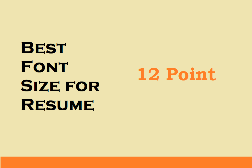 What Is The Best Font Size To Use On A Resume