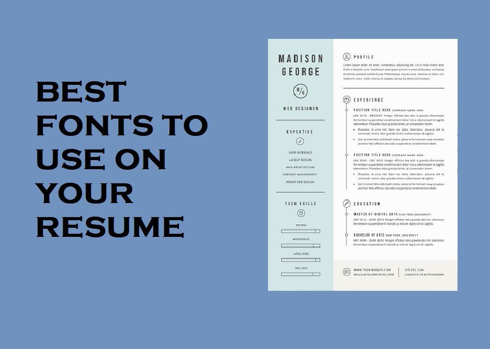 Best Font For Your Resume Top 10 Fonts Compared